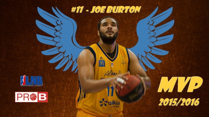 ALM Evreux Basket Eure | Pro B | Actualités | Joe BURTON MVP de Pro B